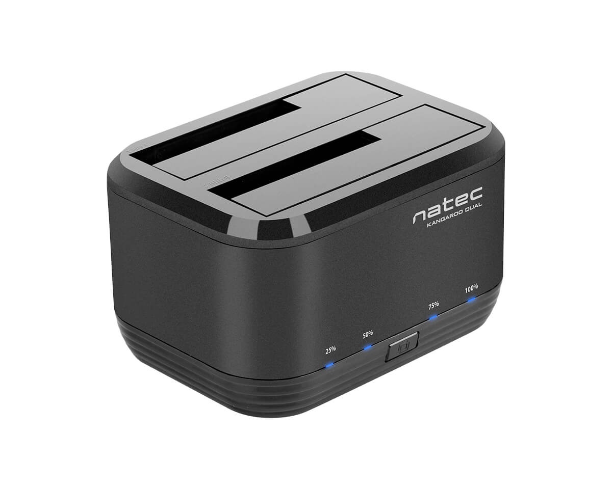 Natec HDD Docking Station Kangaroo DUAL Sata USB 3.0 - MaxGaming.com