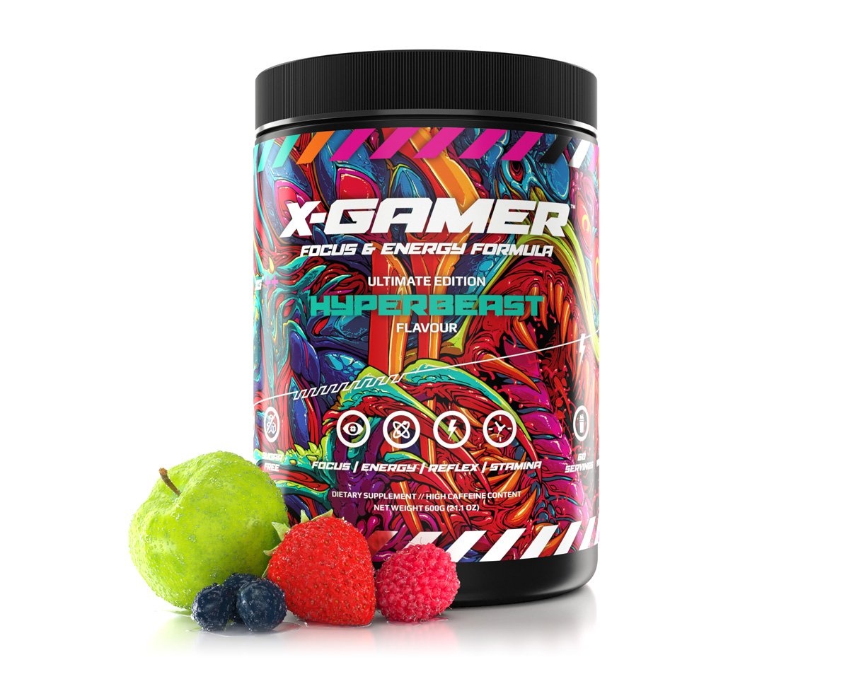 X-Gamer 600g X-Tubz Hyperbeast - 60 Servings - MaxGaming.com