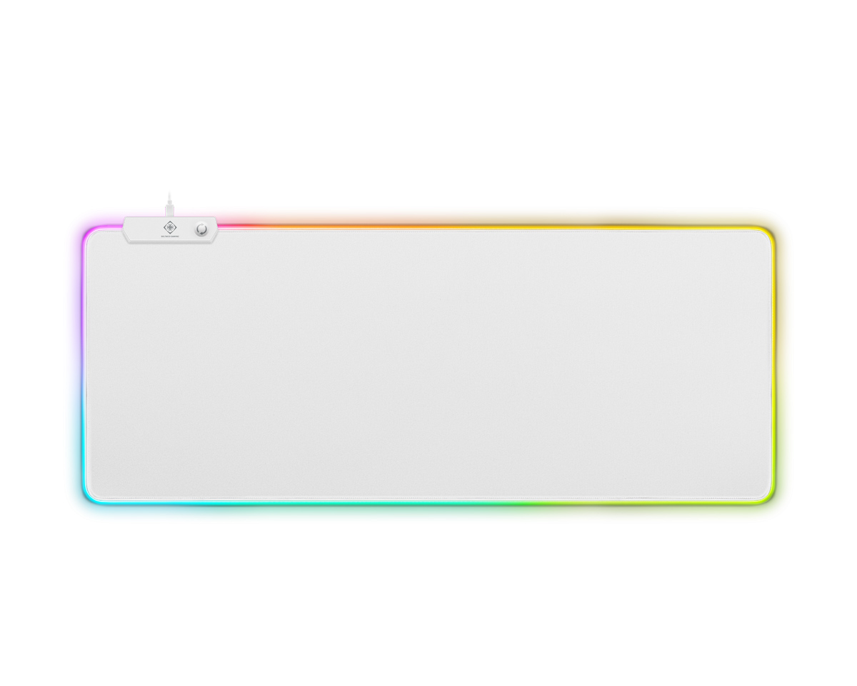 Deltaco Gaming WMP90 RGB Mousepad White Line - MaxGaming.com