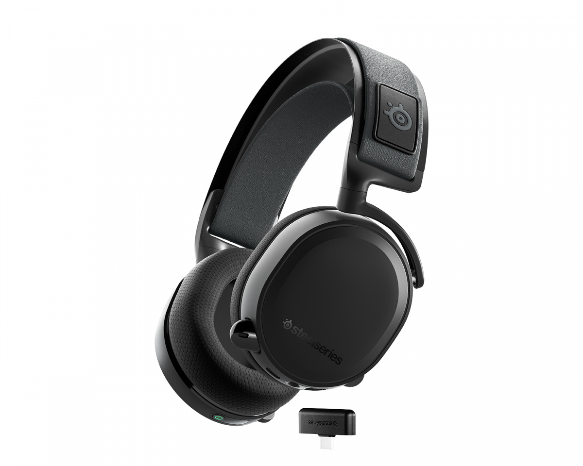 SteelSeries Arctis 7+ Wireless Gaming Headset - Black - MaxGaming.com
