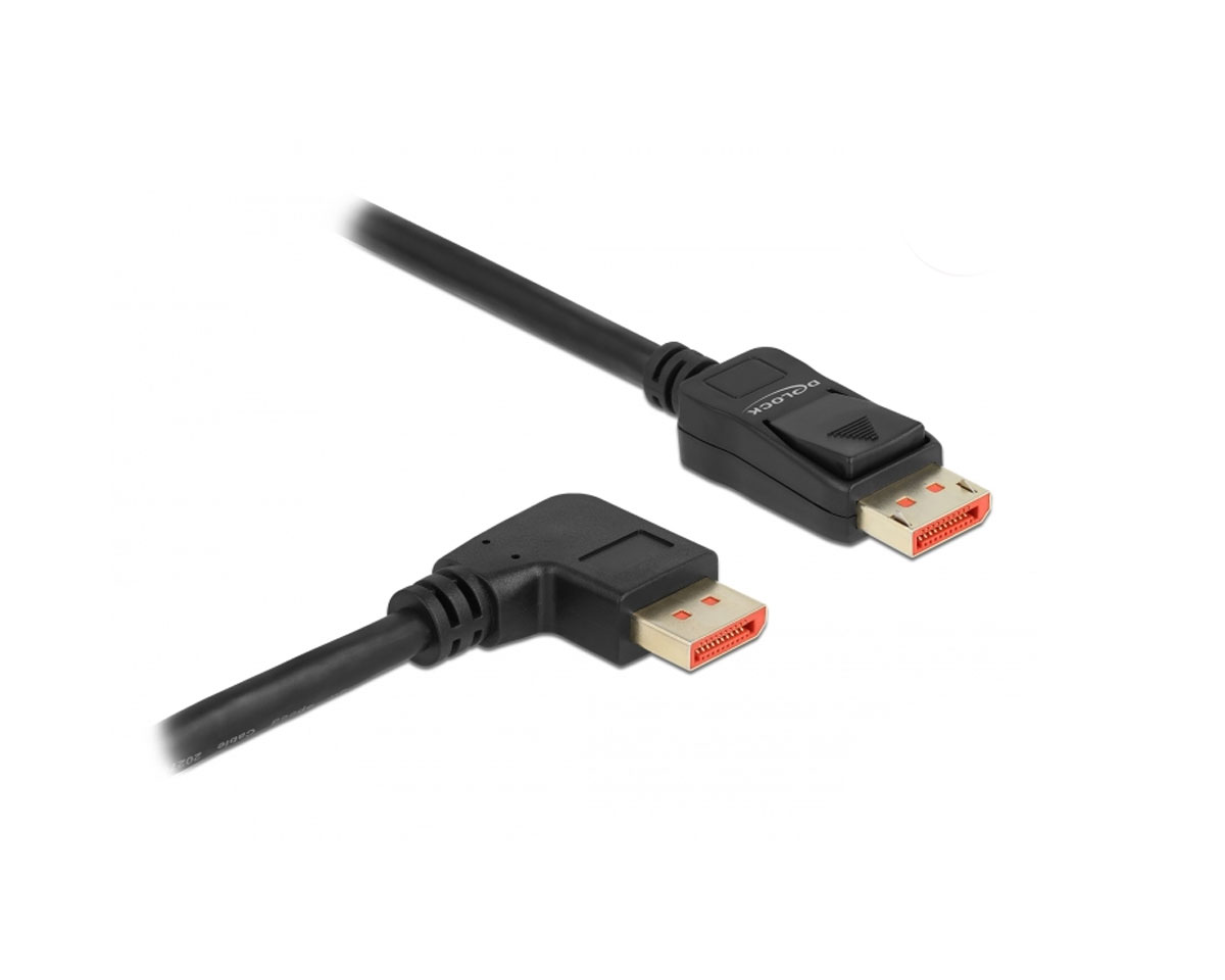 Delock DisplayPort Cable 1.4 (4k/8k) - Right Angled - Black - 5m ...