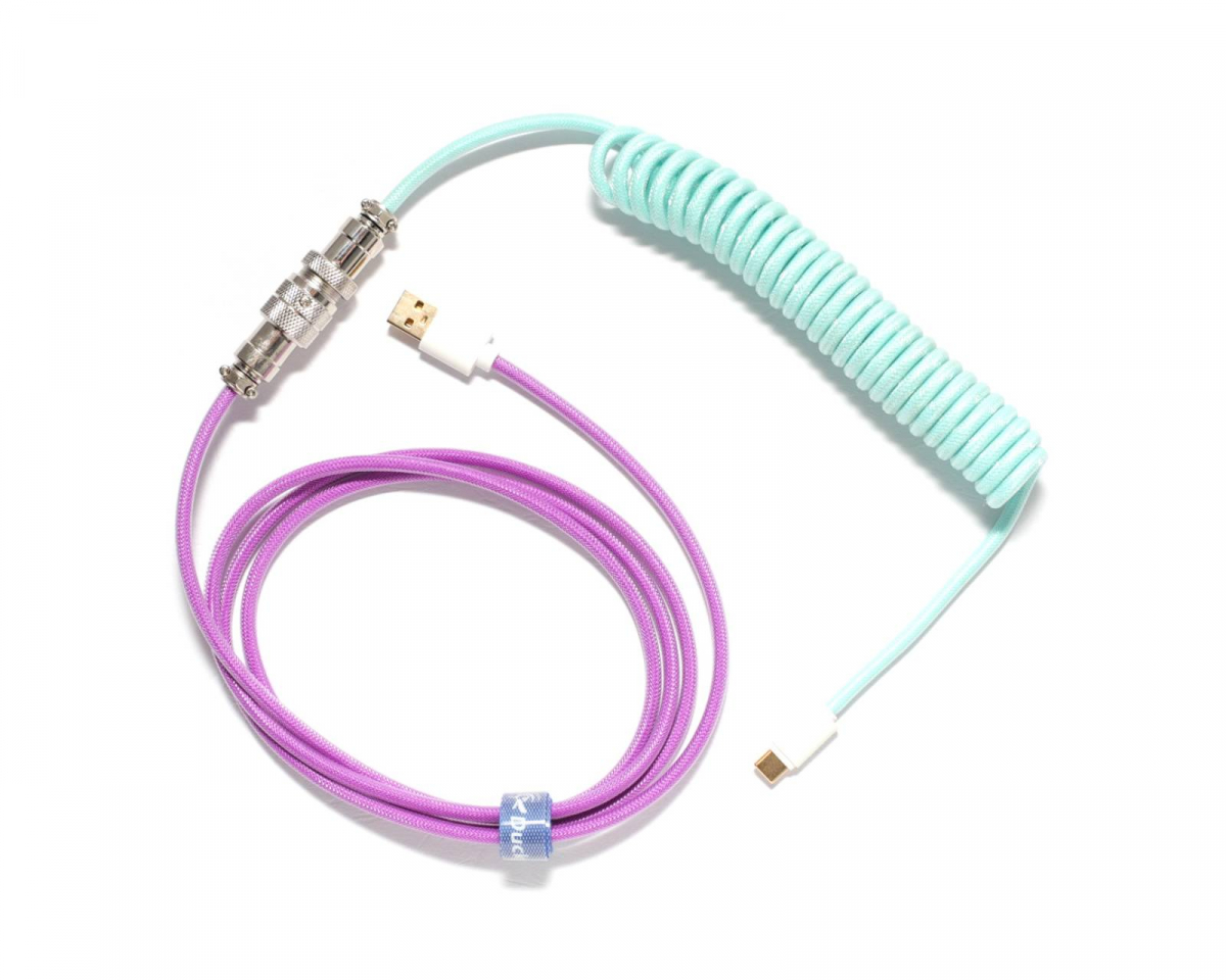 Ducky Premicord Frozen Llama - Coiled Cable - MaxGaming.com