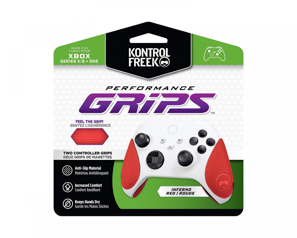 KontrolFreek Performance Grips Inferno Red - Xbox Series/Xbox One ...