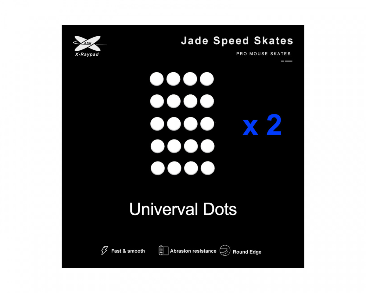 X-raypad Jade Mouse Skates Universal 6.5mm Dots - 40pcs - MaxGaming.com