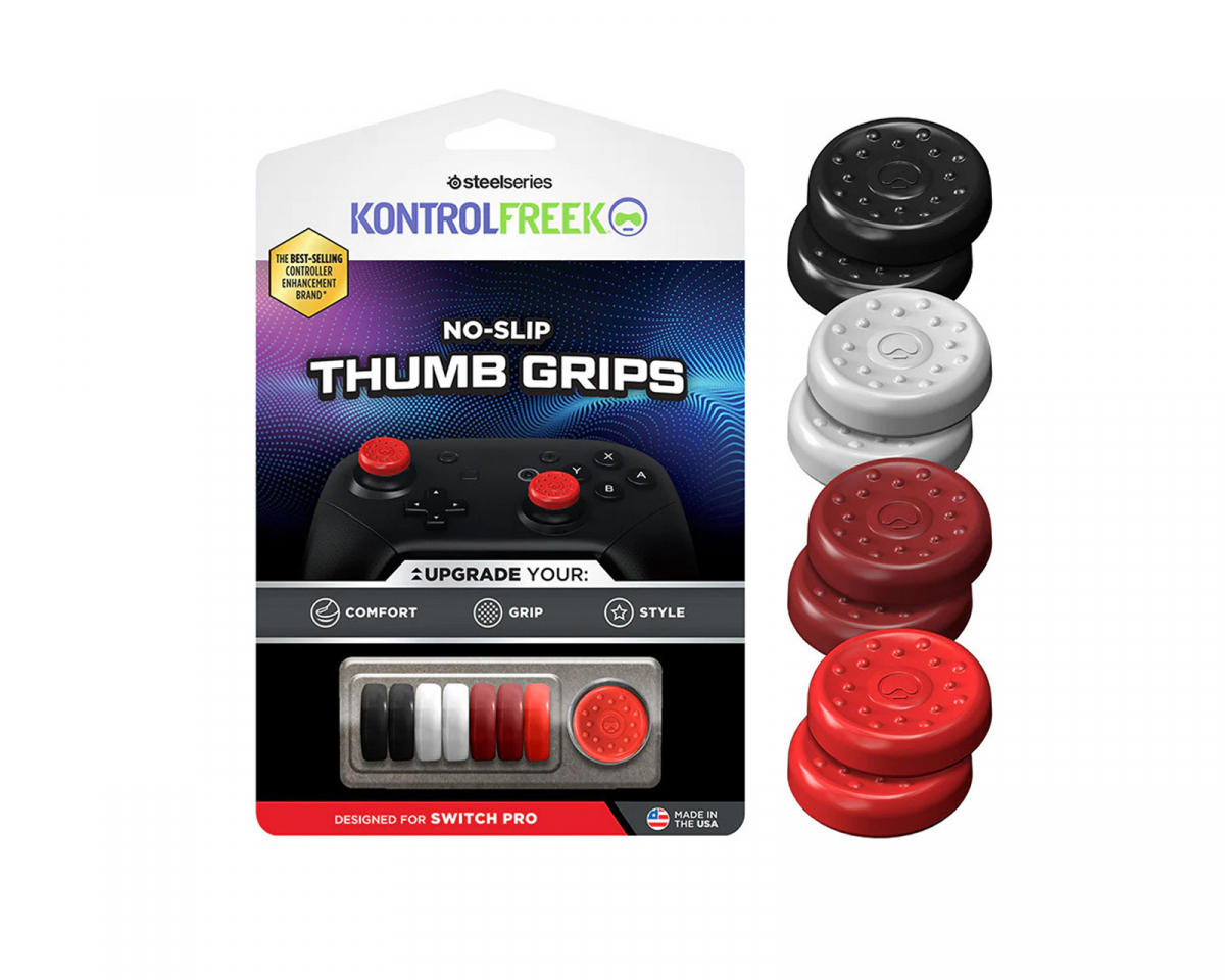 KontrolFreek No-Slip Thumb Grips 8p - (Switch Pro) - MaxGaming.com
