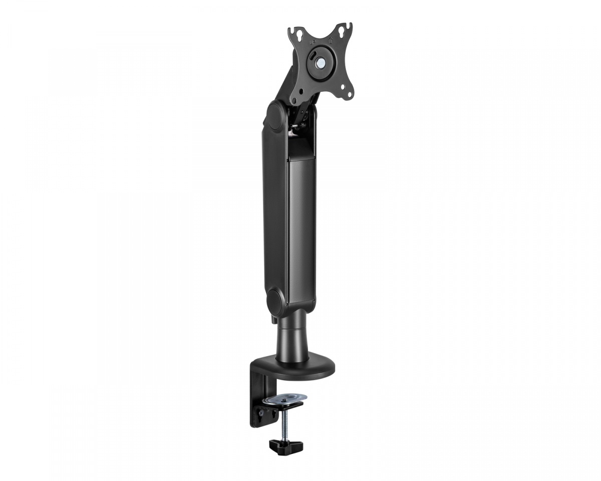 MaxMount Single Monitor Arm with Clamp-On - Black - MaxGaming.com