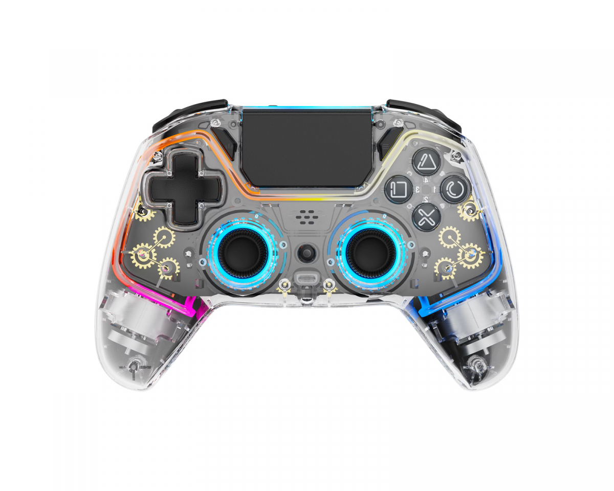 Deltaco Gaming Transparent Wireless Controller (PS4/PC) - MaxGaming.com