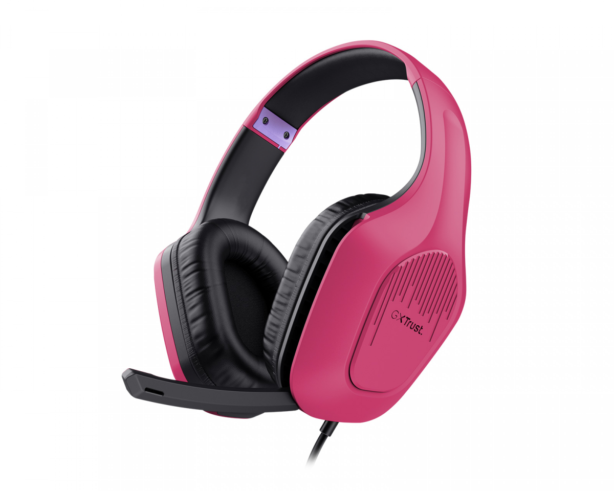 Trust GXT 415P Zirox Gaming Headset - Pink - MaxGaming.com