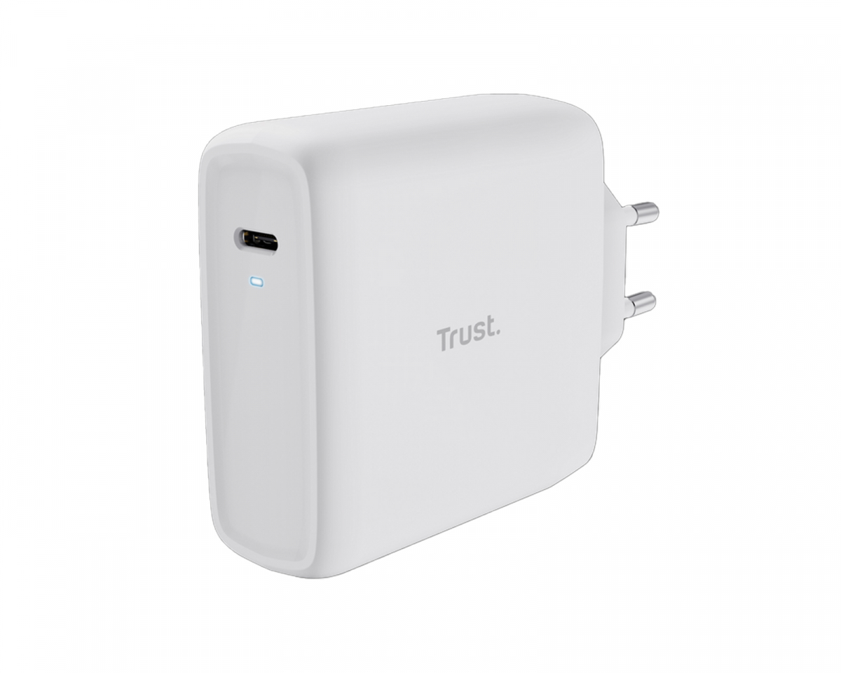 Trust USB-C Maxo Laptop Charger 100W - White - MaxGaming.com