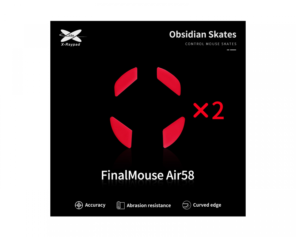 X-raypad Obsidian Mouse Skates for Finalmouse air58 Ninja - MaxGaming.com