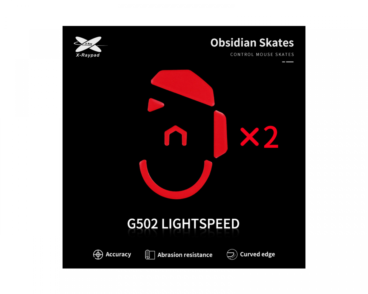 X-raypad Obsidian Mouse Skates for Logitech G502 Lightspeed - MaxGaming.com