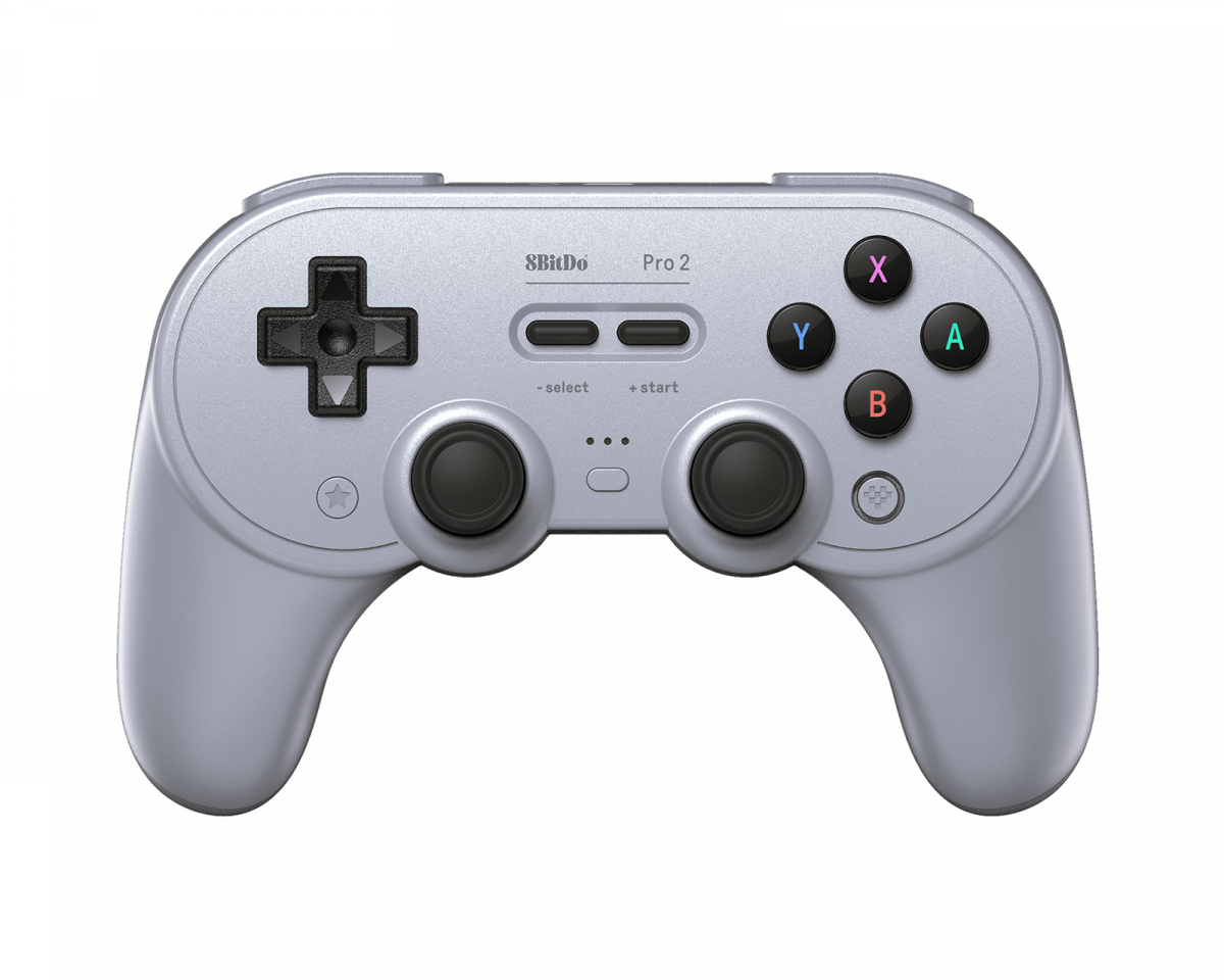 8Bitdo Pro 2 Bluetooth Gamepad Hall Effect Edition - Grey - MaxGaming.com
