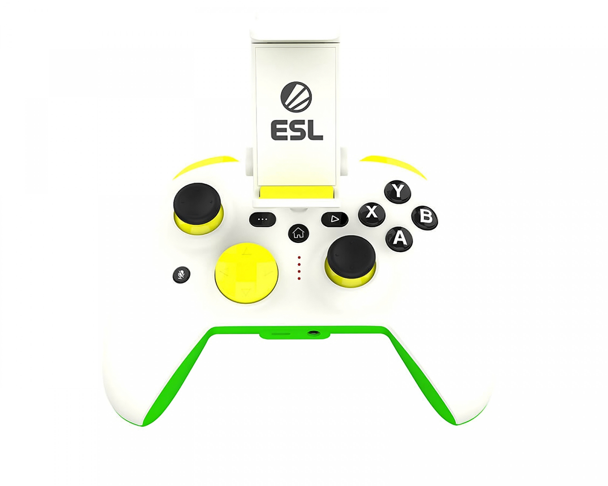 ESL Pro Mobile Controller - White/Green (Android) - MaxGaming.com