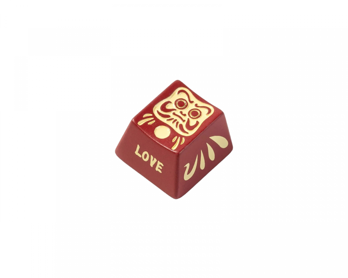 Keychron Dharma Zinc Alloy Artisan Keycap - Red - MaxGaming.com