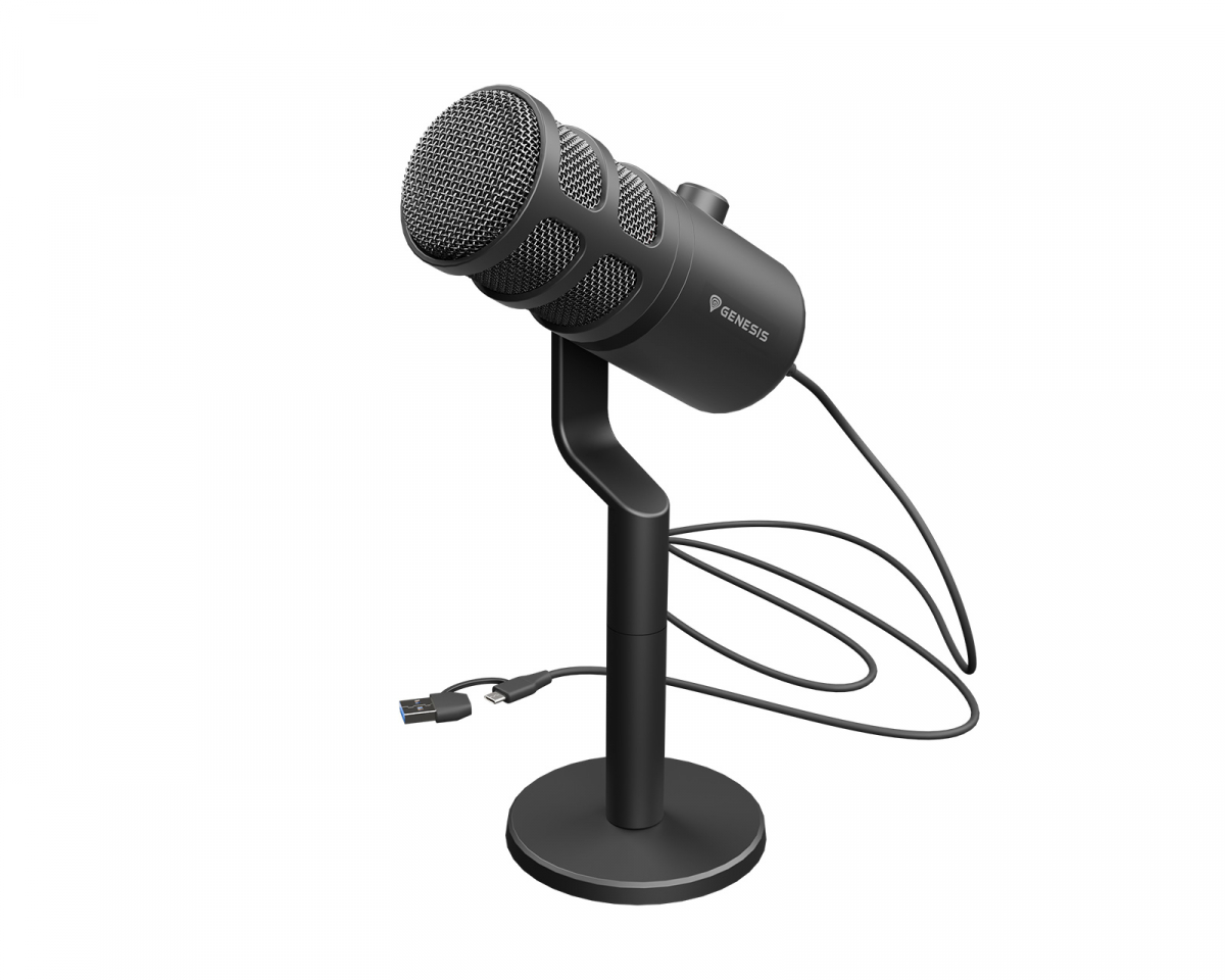 Genesis Radium 350D Dynamic Microphone - Black - MaxGaming.com