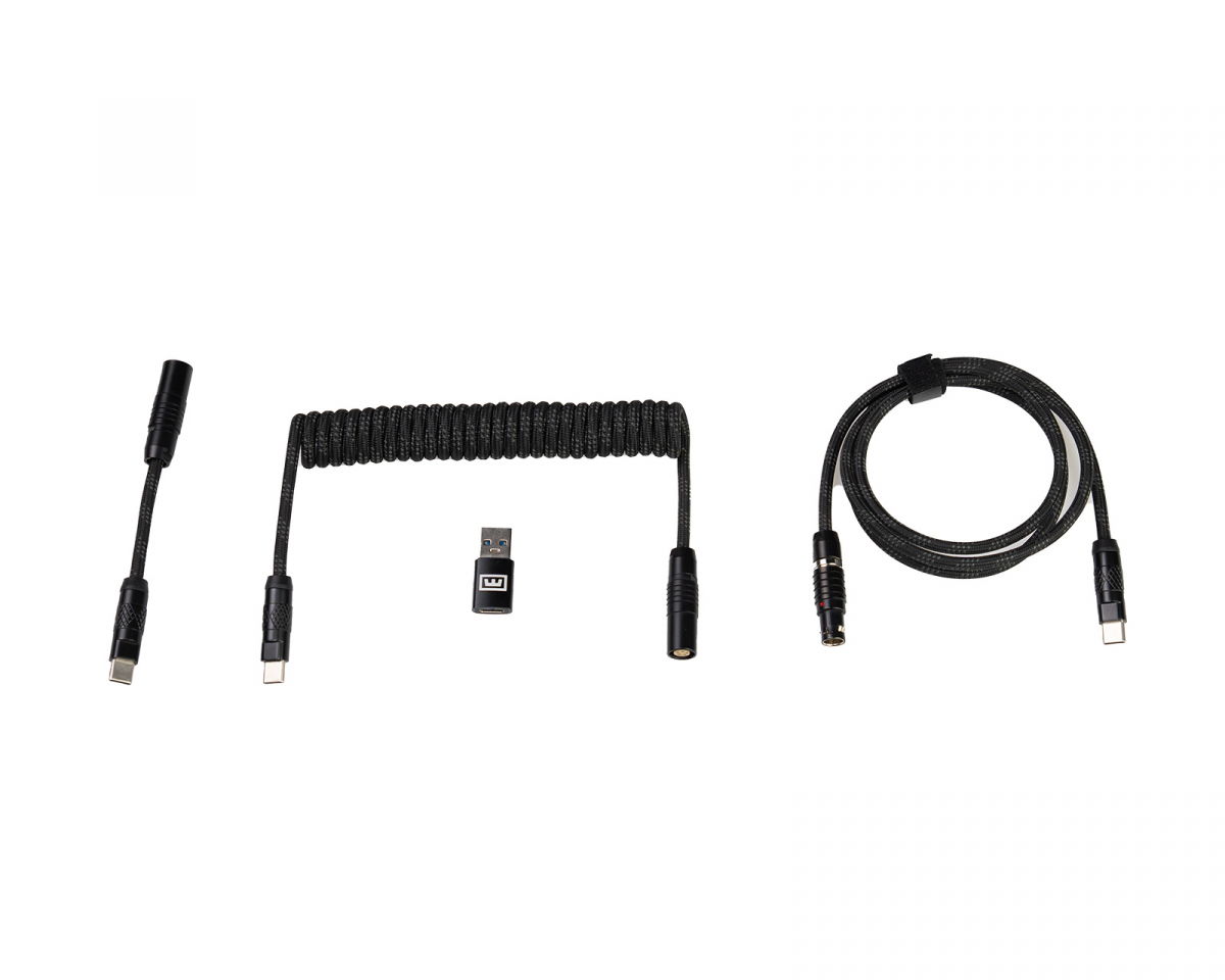 Wooting Detachable USB-C Coiled/Straight Cable Set - Stealth ...