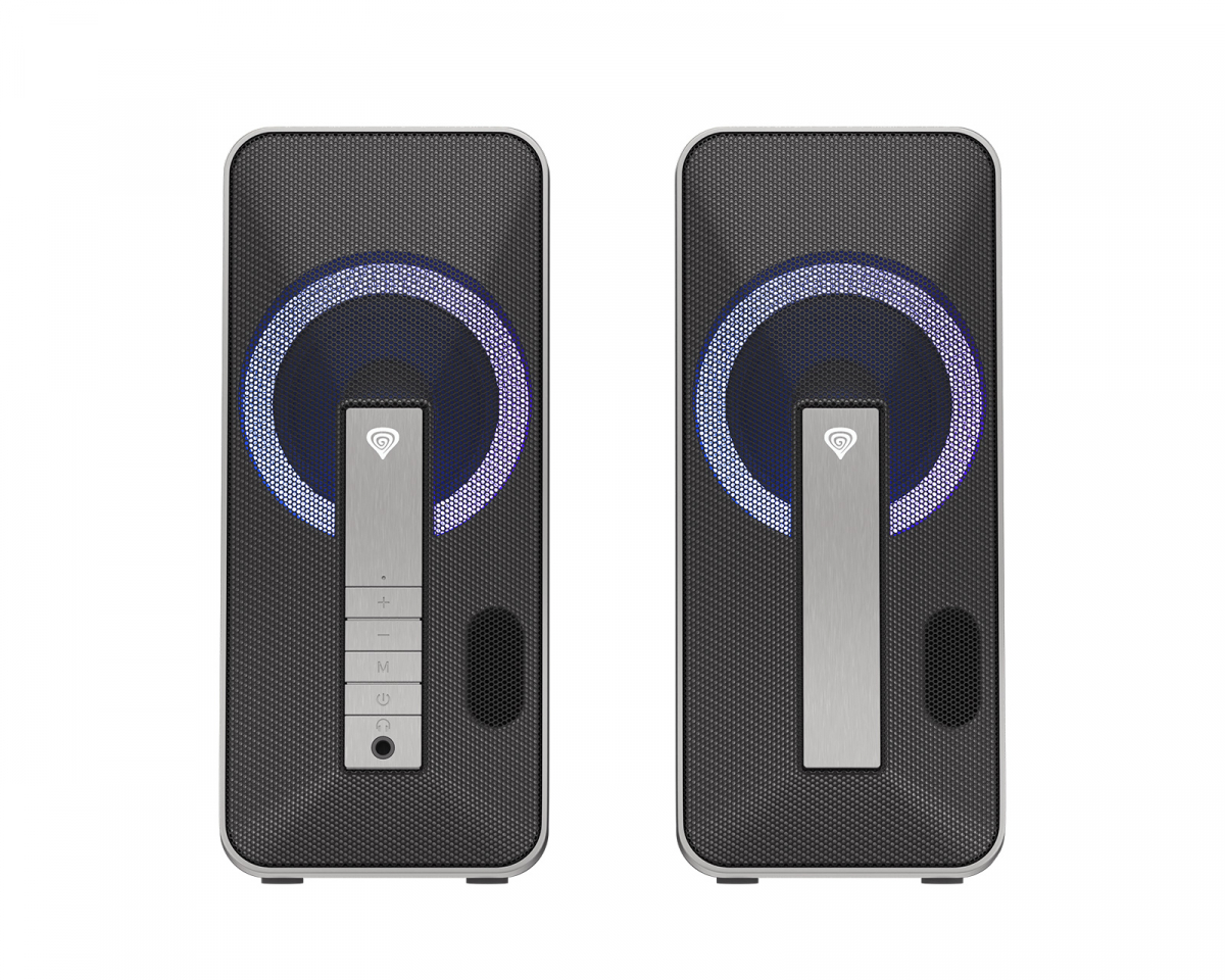 Genesis Helium 100BT 2.0 Speakers RGB with Bluetooth - Black ...