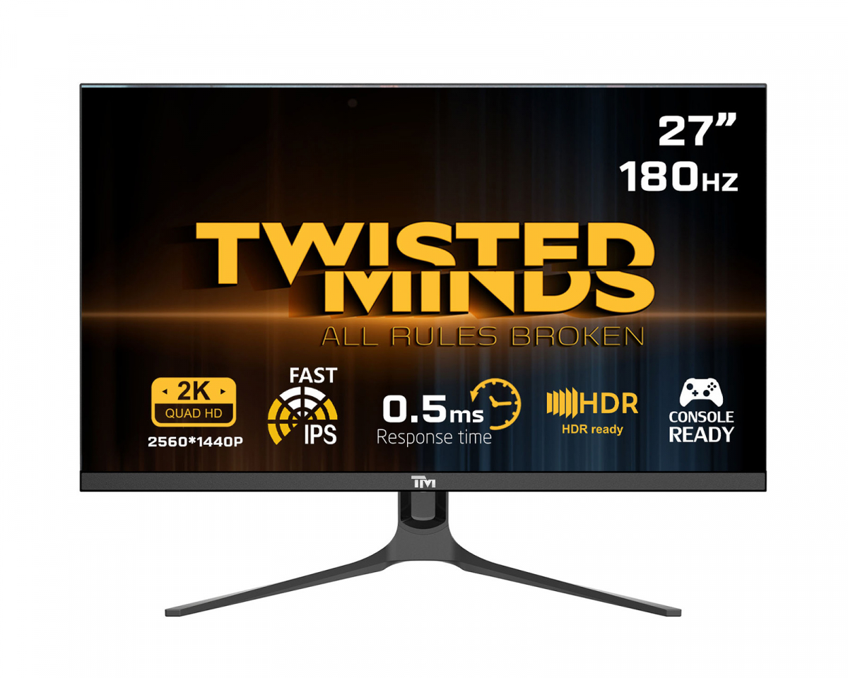 Twisted Minds Blaze Series 27” FHD, 180Hz, Fast IPS, 0.5ms, HDR400 Gaming Monitor - MaxGaming.com