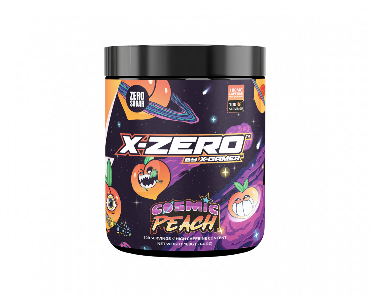 X-Gamer X-Zero Cosmic Peach - 100 Servings - MaxGaming.com
