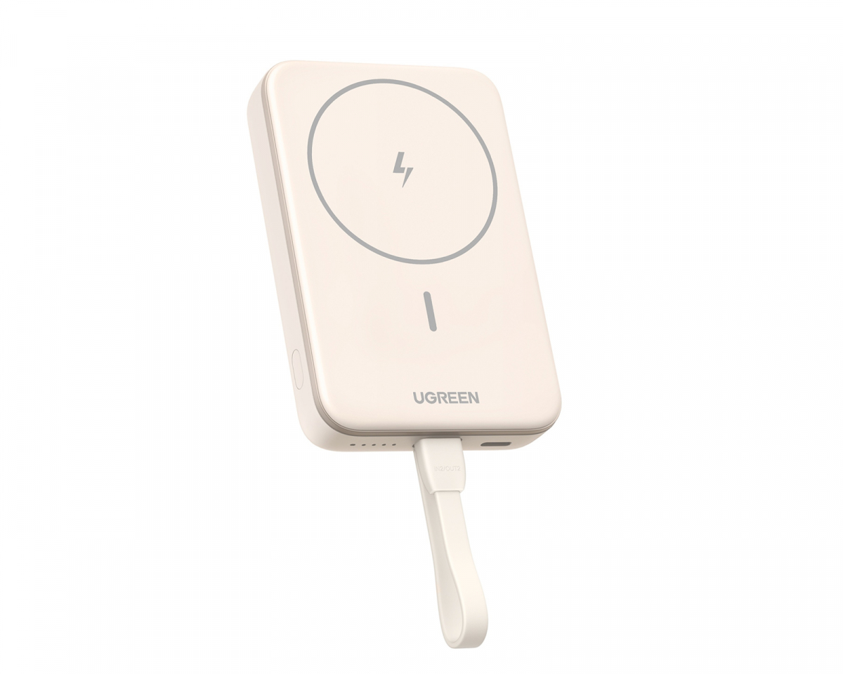 UGREEN Magnetic Wireless Power Bank 10000 mAh - Beige - MaxGaming.com