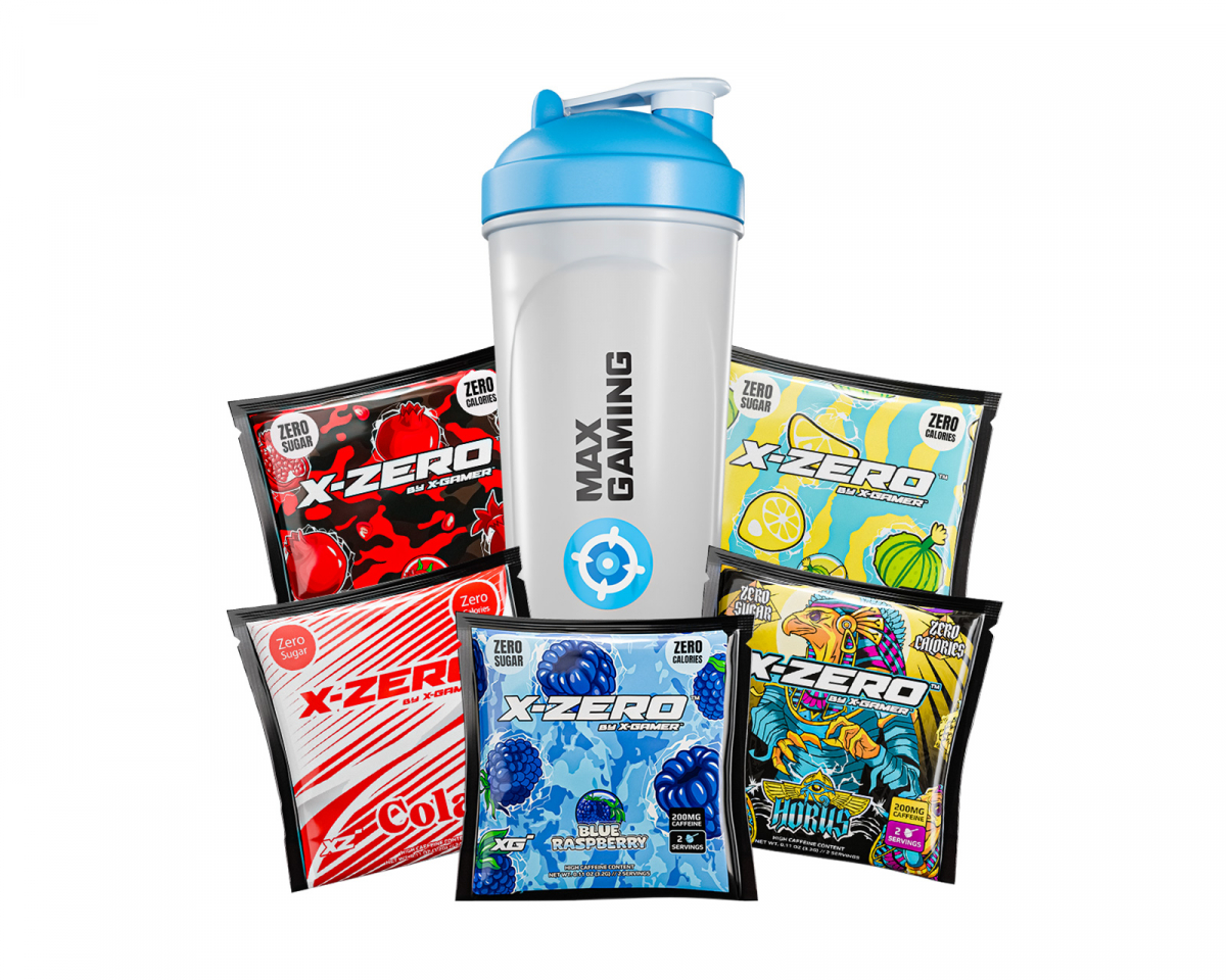 X-Gamer X-Zero 2nd Sample Pack + Shaker (10 Servings) - MaxGaming.com
