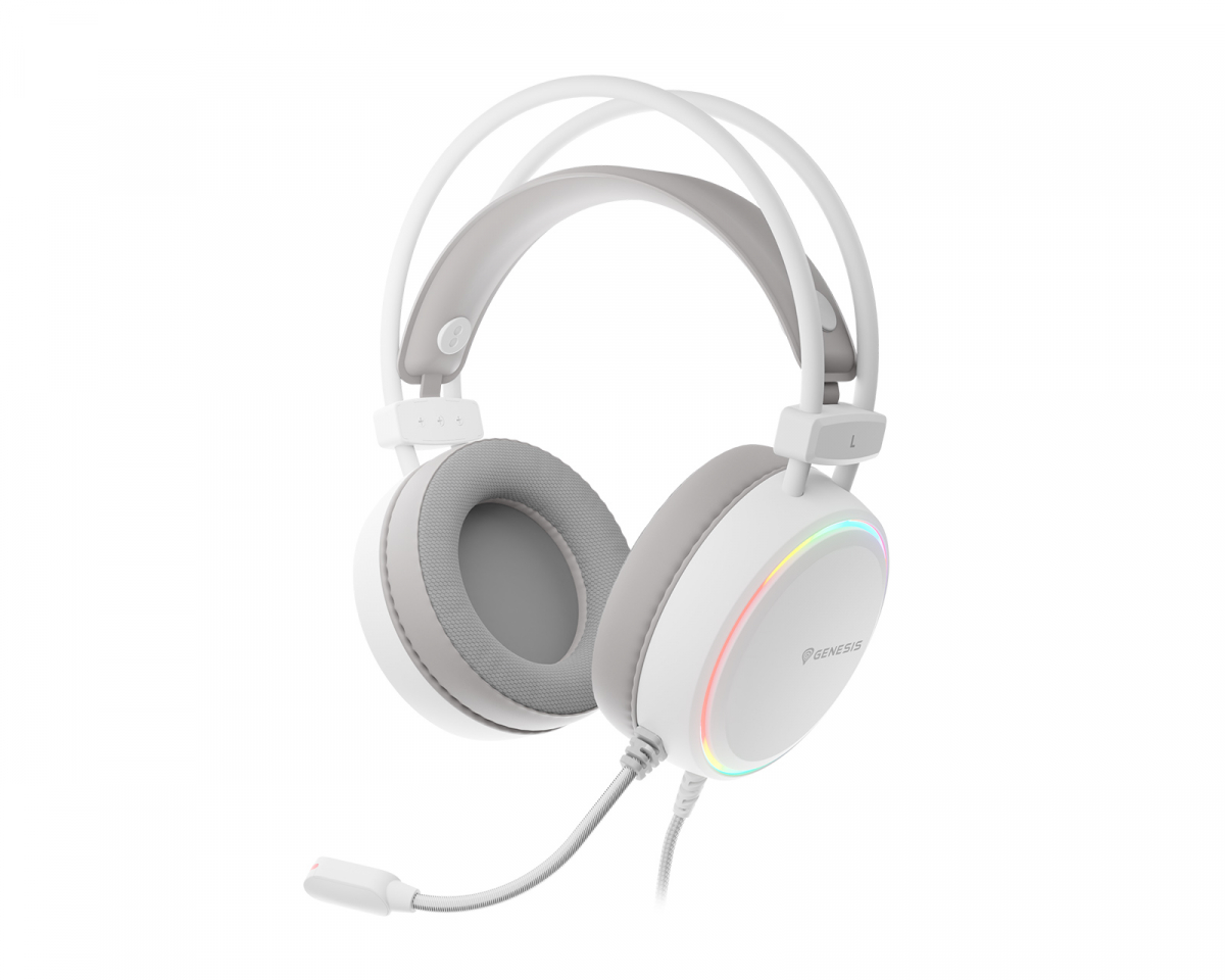 Genesis Neon 613 G2 Gaming Headset RGB - White - MaxGaming.com