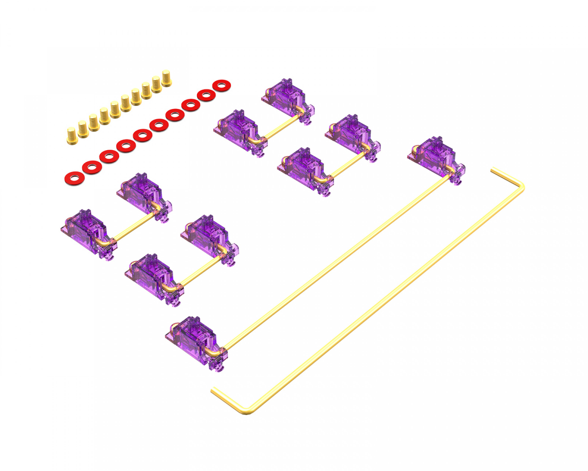 Durock Stabilizers V3 Screw Ins - Purple - MaxGaming.com