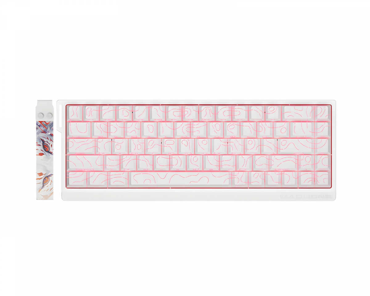 ATK MAD68 Flagship HE V2 ANSI Keyboard - White - MaxGaming.com