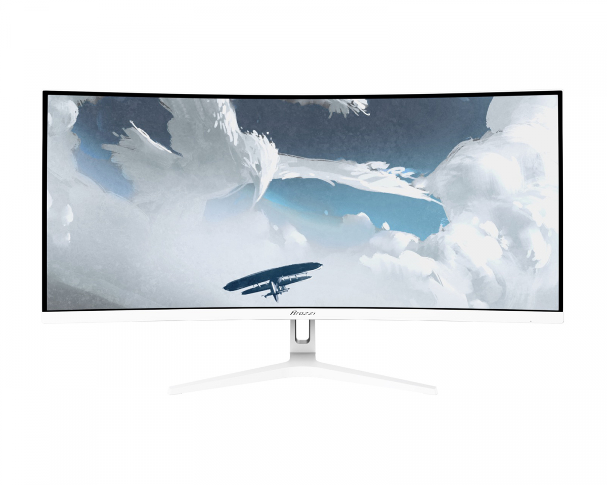 Arozzi Nova 34 Curved VA 3440x1440 165 Hz Gaming Monitor - White ...