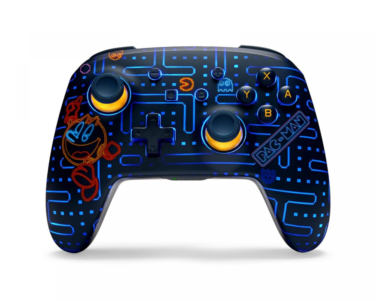 PowerA Enhanced Wireless Controller for Nintendo Switch - Pac Man (Neon ...