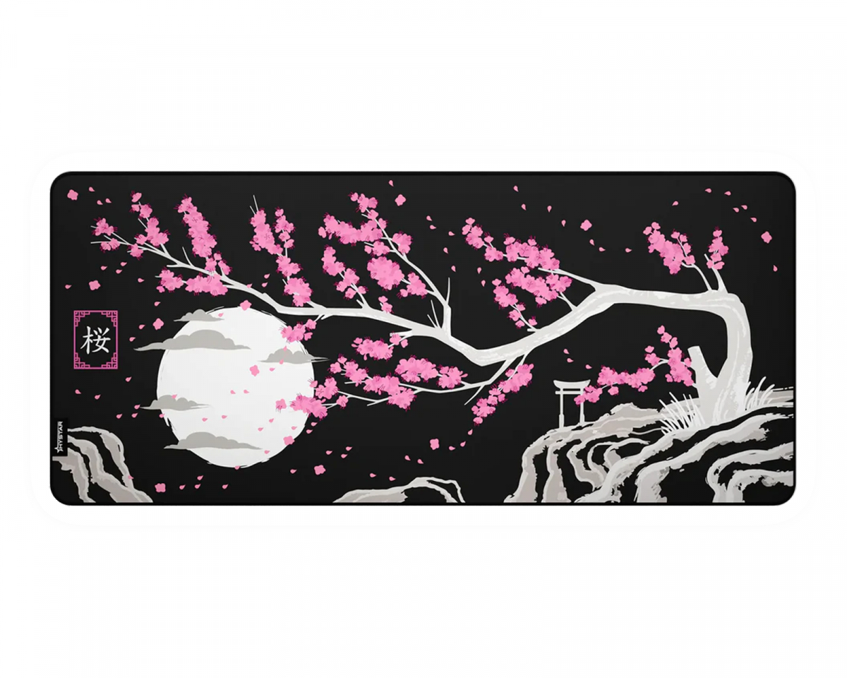 Hystar Sakura Dark XXXL Mousepad - MaxGaming.com