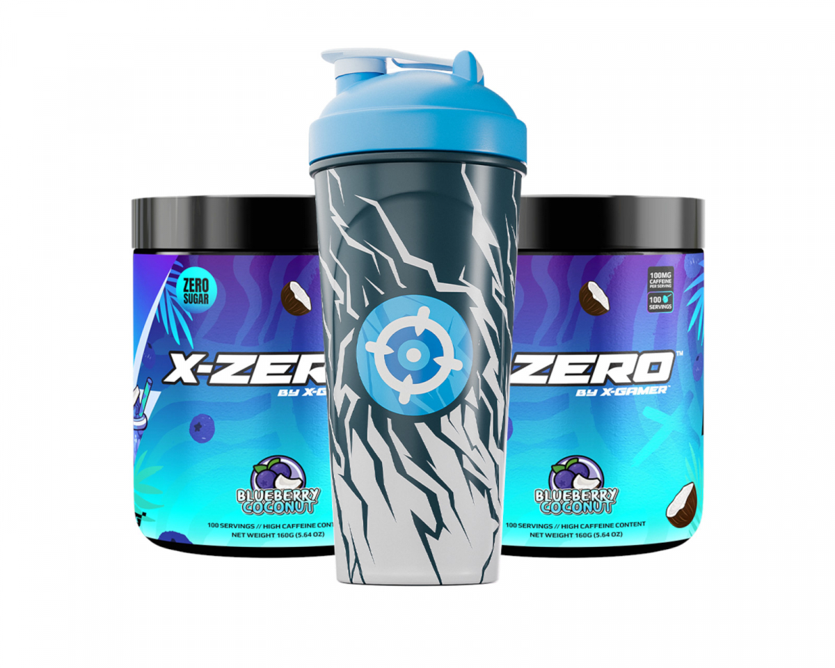 X-Gamer X-Zero Blueberry & Coconut - 2 x 100 Servings - MaxGaming.com