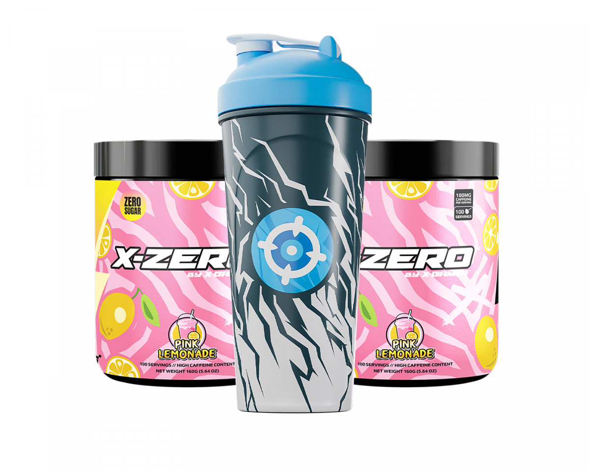 X-Gamer X-Zero Pink Lemonade - 2 x 100 Servings - MaxGaming.com