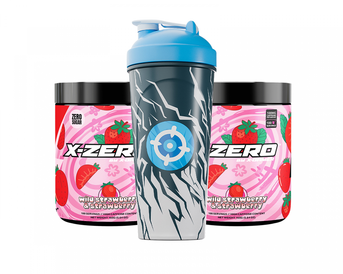 X-Gamer X-Zero Wild Strawberry & Strawberry - 2 x 100 Servings ...