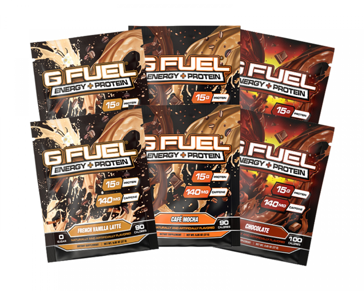 G FUEL Energy + Protein Single Serving Starter Kit - Variety Pack ...