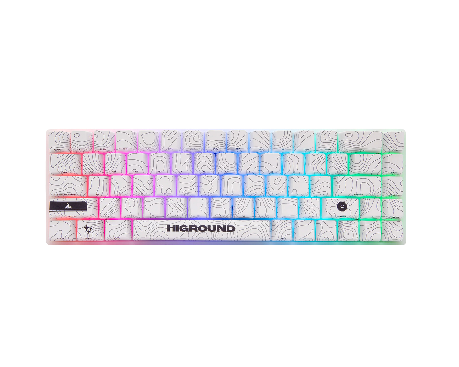 Higround SNOWSTONE Base 65 Hotswap Gaming Keyboard - ANSI [White Flame ...
