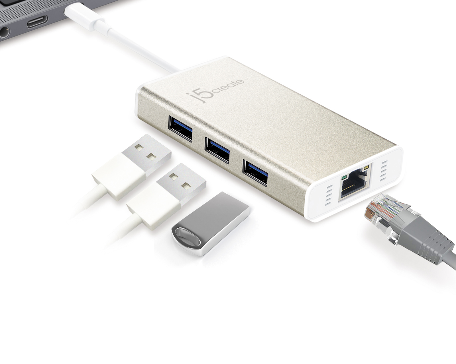 j5create USB-C Multi-Adapter Gigabit Ethernet, USB 3.1 HUB - MaxGaming.com j5create USB-C Multi-Adapter Gigabit Ethernet, USB 3.1 HUB - MaxGaming.com