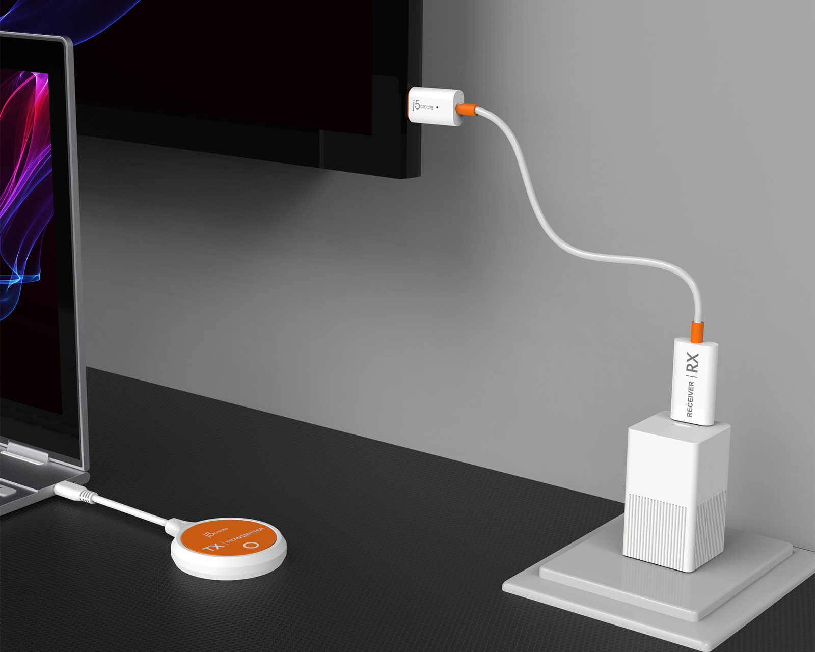j5create ScreenCast USB-C Wireless Display HDMI Extender - MaxGaming.com